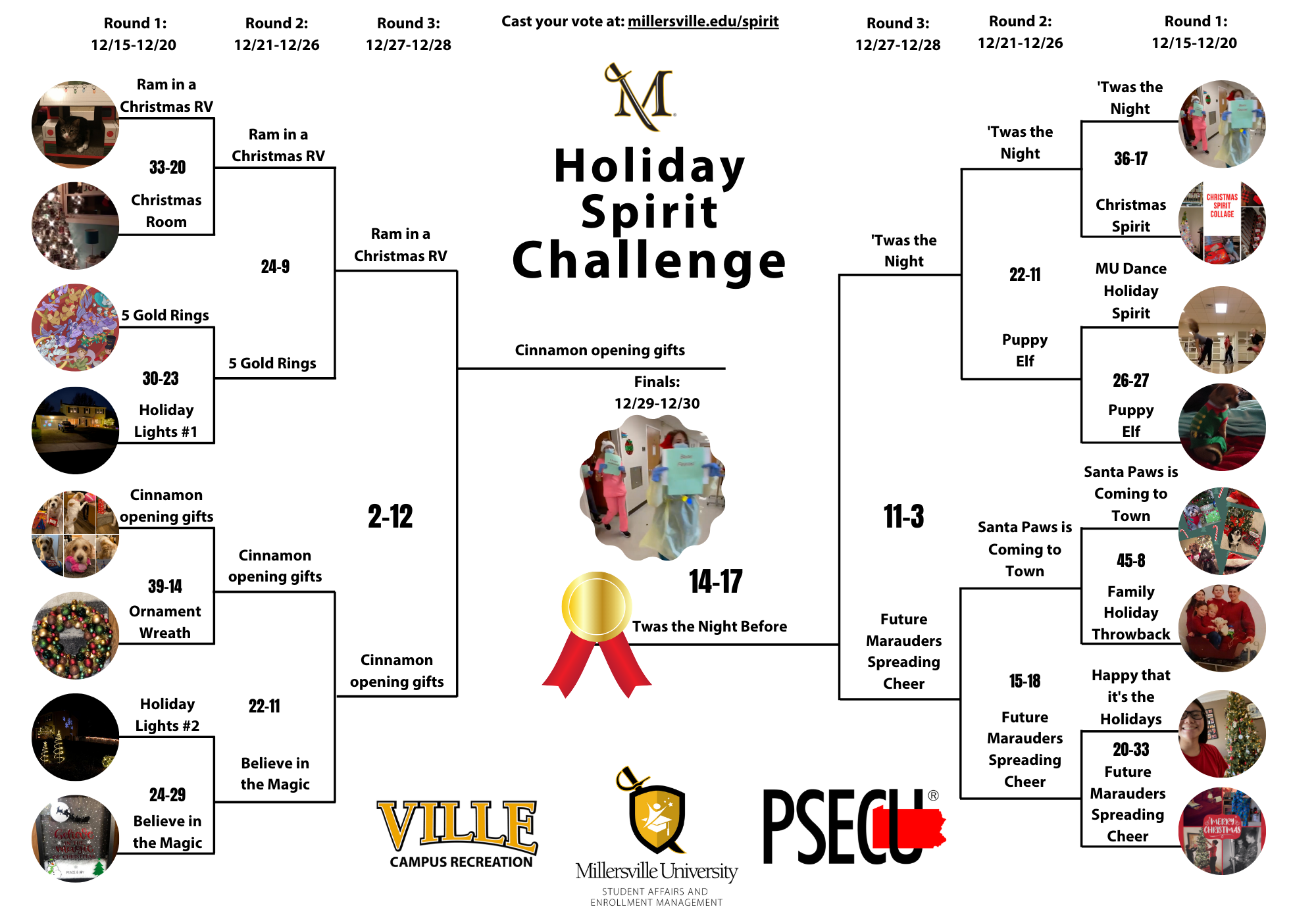 Holiday Spirit Challenge | Millersville University